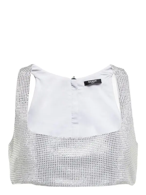 Balmain Embellished Bralette - Silver