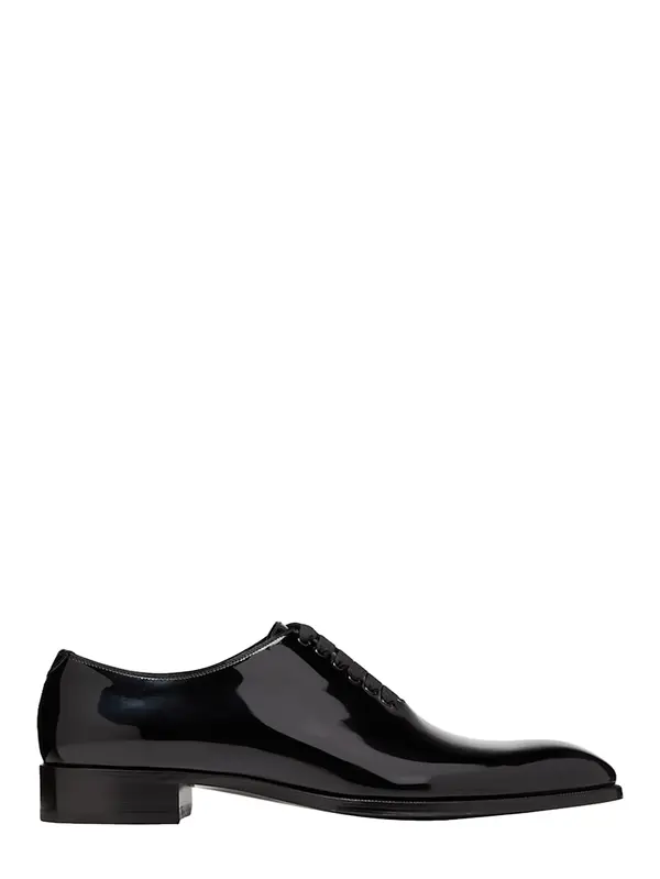 TOM FORD Elkan Patent Leather Oxfords - Black