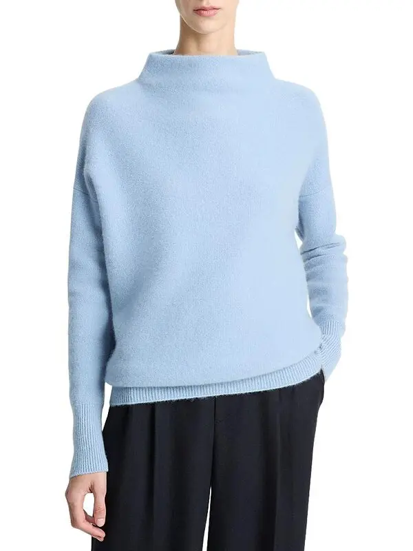 Vince Boiled Cashmere Funnel Neck Sweater - Amalfi