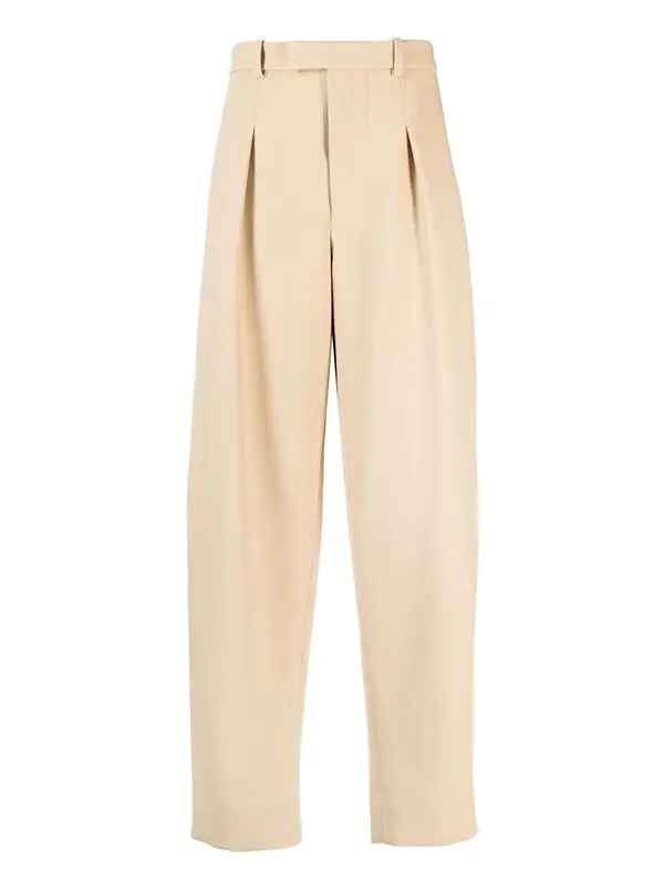 Wardrobe.NYC Wide-leg Dart-detail Trousers - Neutrals