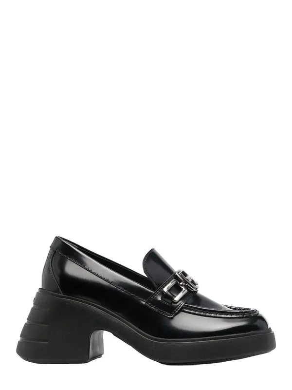 Hogan 70mm Chunky Leather Loafers - Black