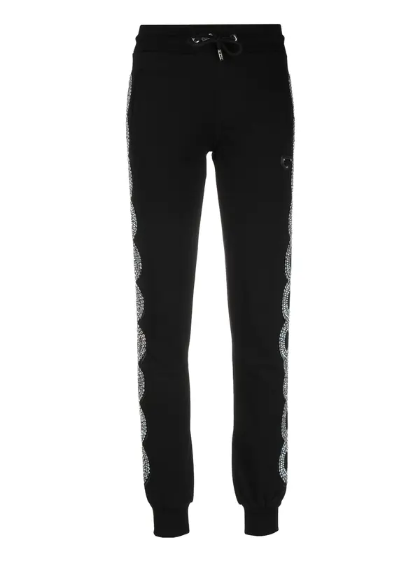 Philipp Plein Crystal Embellished Joggers - Black