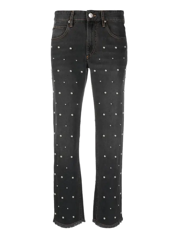 MARANT ETOILE Dulano Straight-leg Trousers - Black