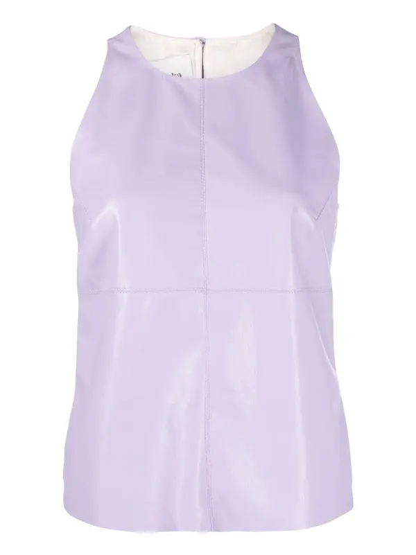Nanushka Teza Panelled Top - Purple