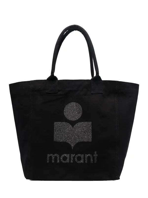 Isabel Marant Yenky Logo-print Tote Bag - Black