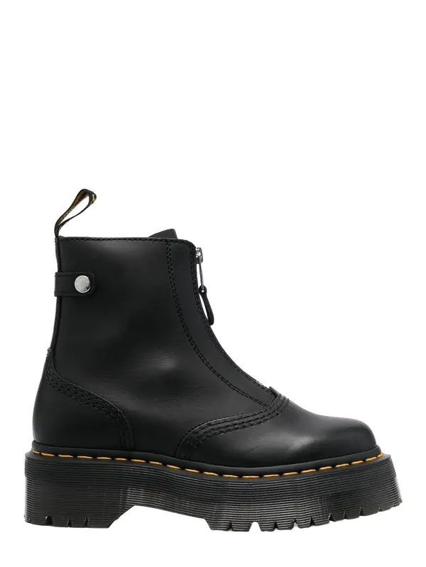 Dr. Martens Jetta Zip-up Platform Boots - Black