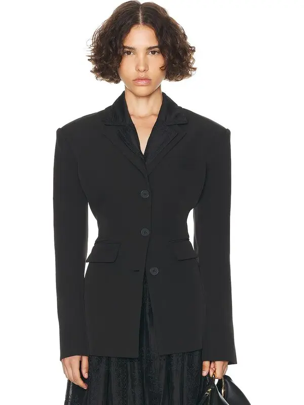 HELSA Recycled Twill Curve Jacket - Black