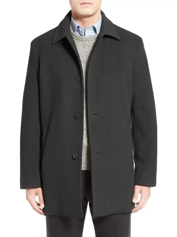 Cole Haan Wool-blend Overcoat - Charcoal
