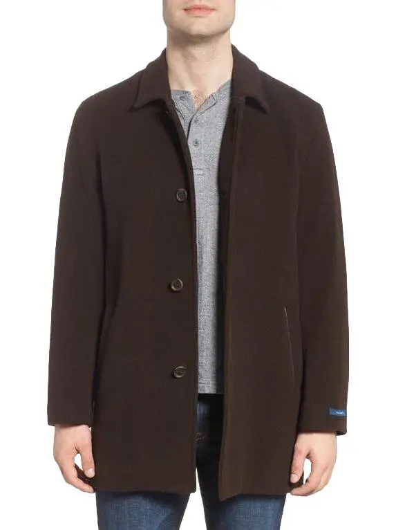 Cole Haan Wool-blend Overcoat - Espresso