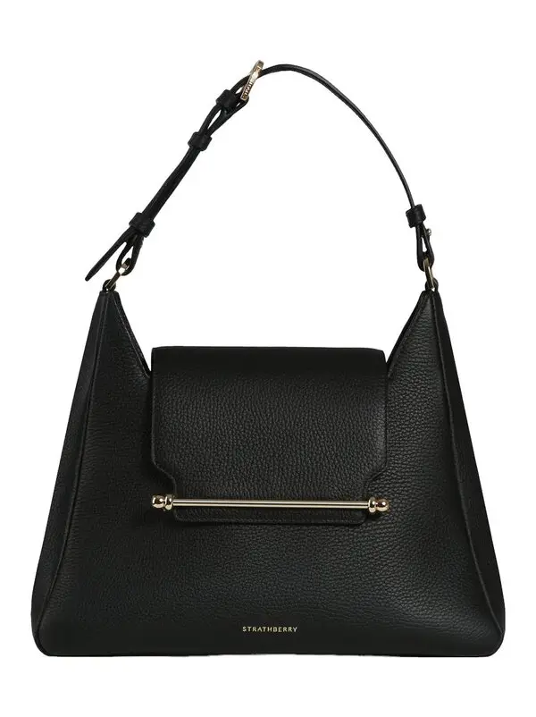 Strathberry Multrees Leather Hobo - Black