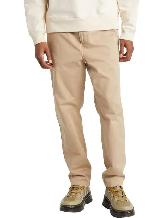 Carhartt Work In Progress Flint Straight Leg Twill Pants - Wall Garment Dyed