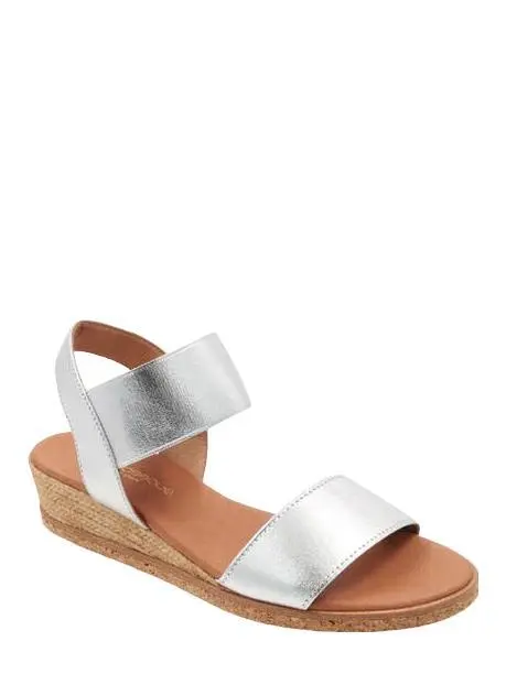 Andre Assous Neveah Espadrille Sandal - Silver