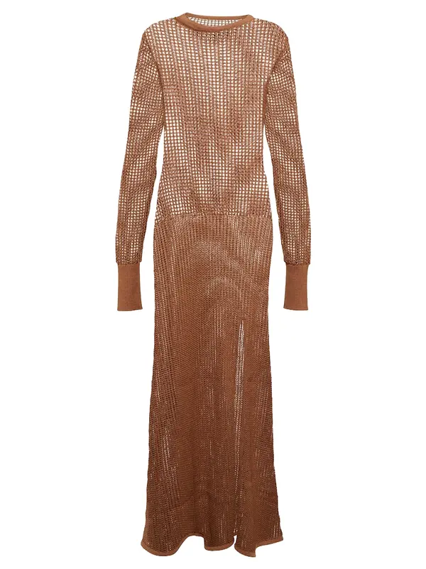 Sir The Label Dulcie Cotton-blend Maxi Dress - Brown