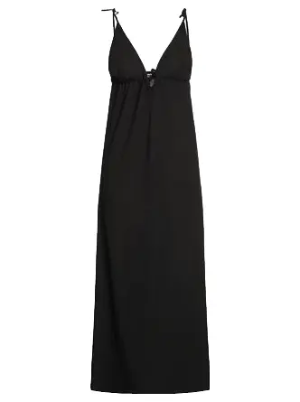 POOLDAY PARIS Midi Slip Dress - Black