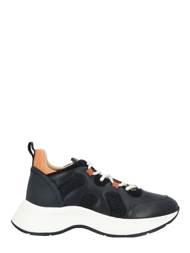 Hogan Leather And Textile Sneakers - Black
