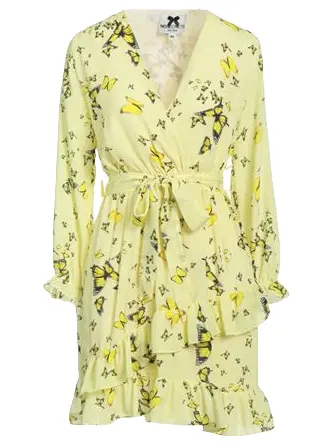 NO SECRETS Floral Mini Dress - Yellow