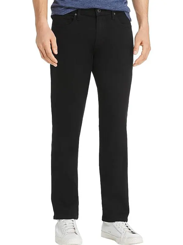 Paige Normandie Straight Fit Jeans - Black Shadow