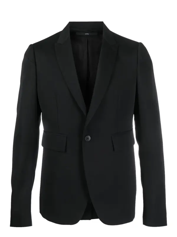 SAPIO Single-breasted Blazer - Black