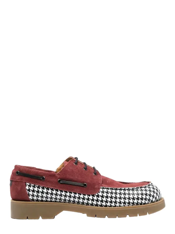 RASSVET Two-tone Boat Shoes - Red