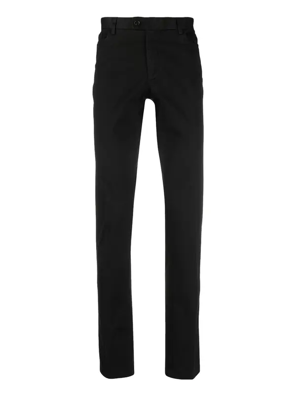 BILLIONAIRE Straight-leg Trousers - Black