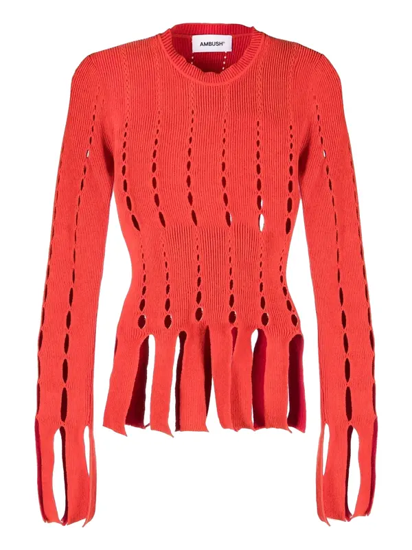 AMBUSH Cut-out Knitted Top - Orange