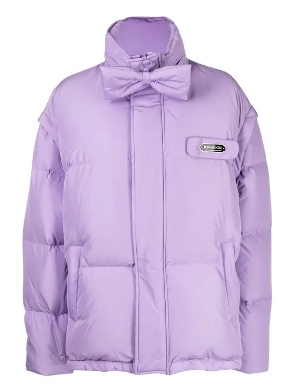 KIMHEKIM Detachable-sleeve Puffer Jacket - Purple