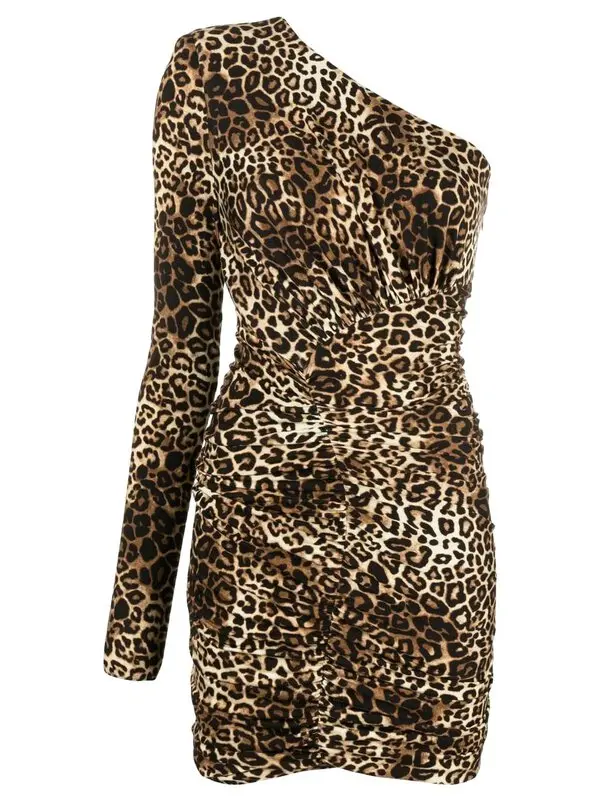 Alexandre Vauthier Leopard-print Minidress - Neutrals