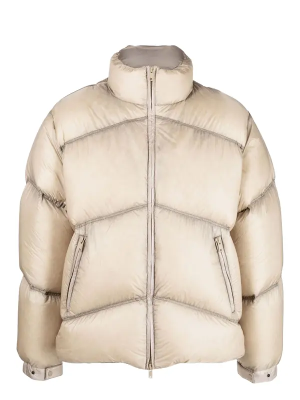 REPRESENT Stand-up Collar Puffer Jacket - Neutrals