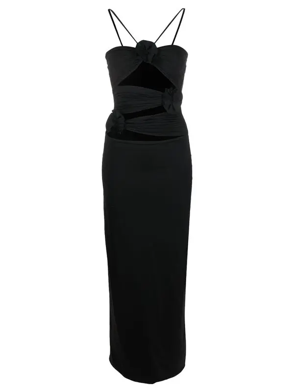 MAYGEL CORONEL Cut-out Midi Dress - Black