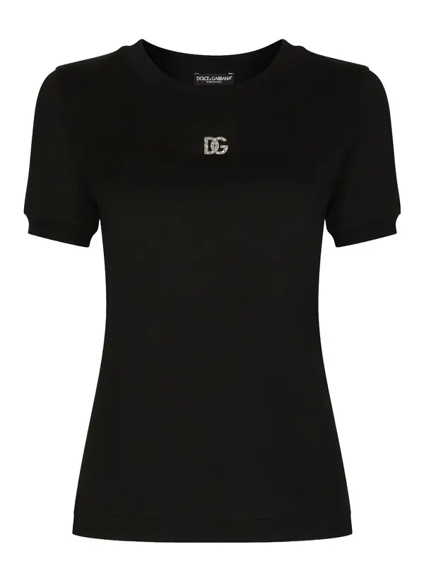 Dolce & Gabbana Crystal-embellished T-shirt - Black