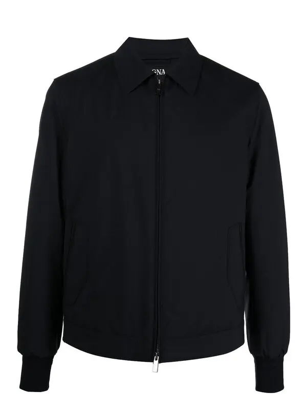 Zegna Zip-front Shirt Jacket - Blue