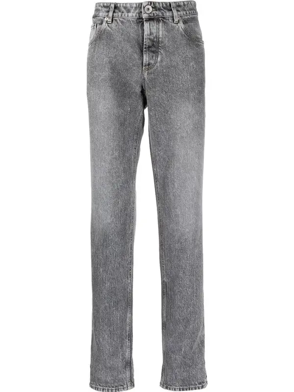 Brunello Cucinelli Straight-leg Jeans - Grey