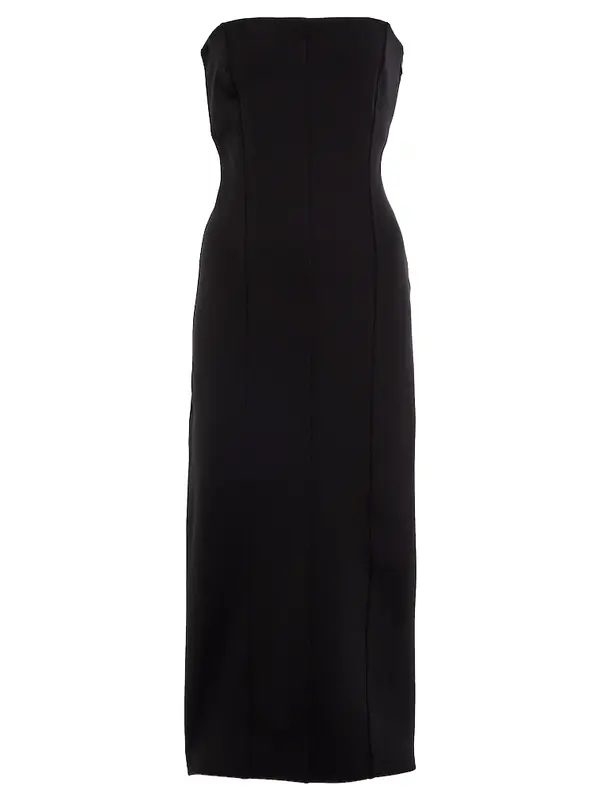 THE ROW Strapless Midi Dress - Black