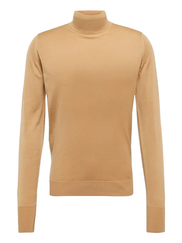 John Smedley Richards Merino Wool Sweater - Beige