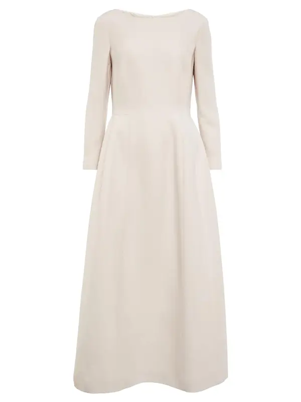 THE ROW Lilibet Wool And Silk Midi Dress - White
