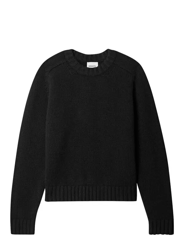 Khaite Mae Cashmere Sweater - Black
