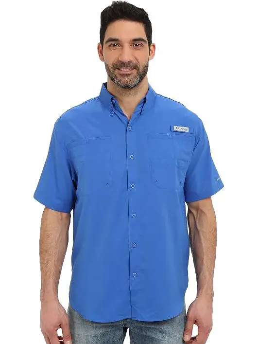 Columbia Tamiamitm Ii S/s Short Sleeve Button Up Beet - Blue