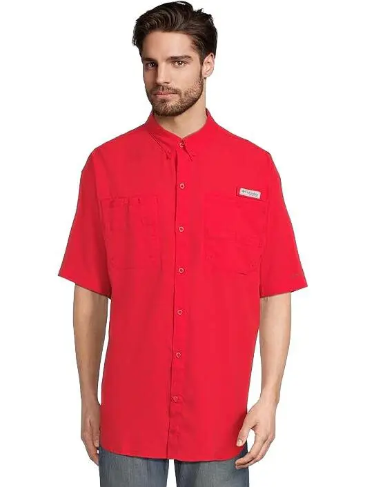 Columbia Tamiamitm Ii S/s Short Sleeve Button Up Beet - Red