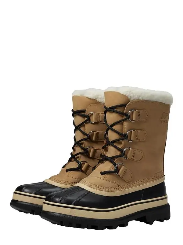 Sorel Caribou Lace-up Waterproof Boots - Buff