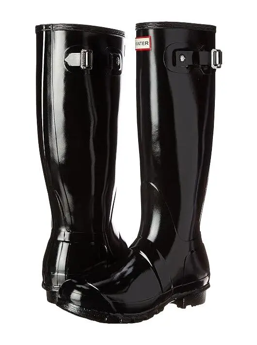 Hunter Original Tall Gloss Boots - Black