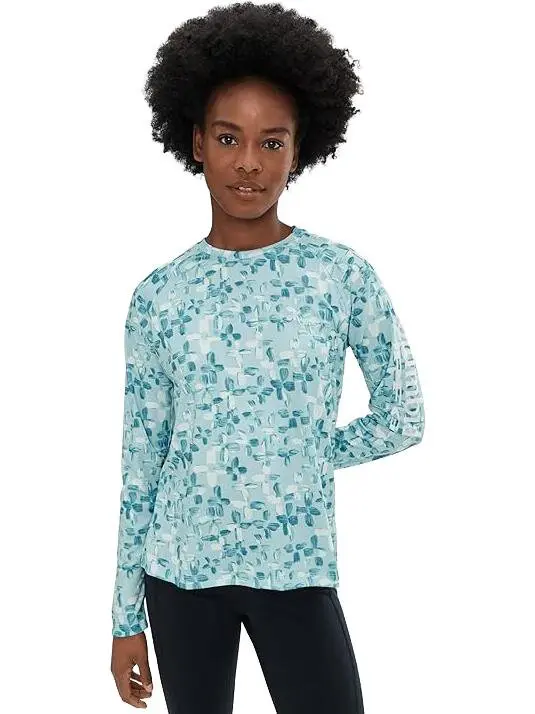 Columbia Long Sleeve Printed Performance Shirt - Blue