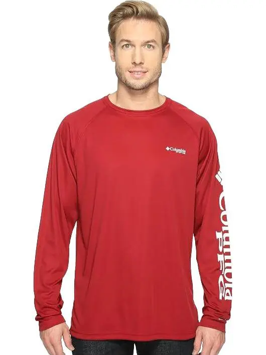 Columbia Terminal Tackle Long Sleeve Shirt - Red