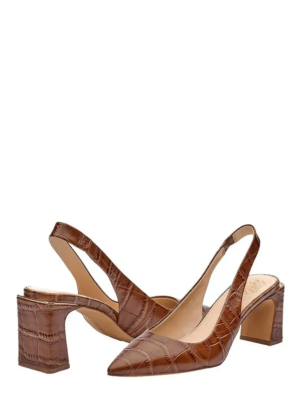 Vince Camuto Hamden Slingback High Heels - Brown