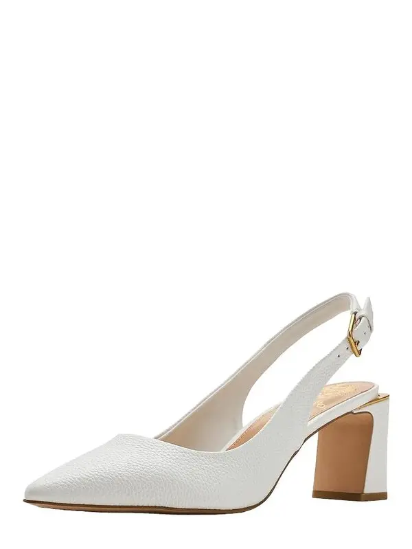 Vince Camuto Hamden Slingback High Heels - White