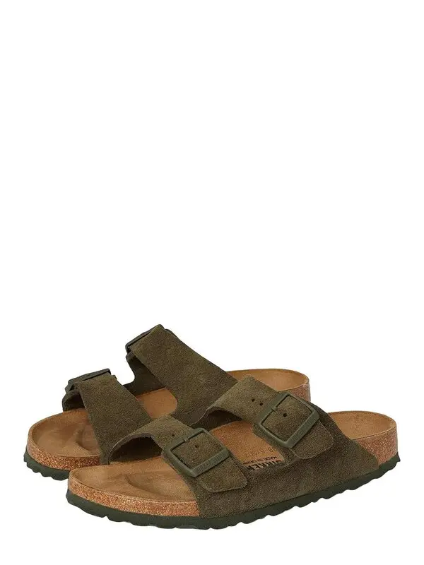 BIRKENSTOCK Arizona Suede Sandals - Gray