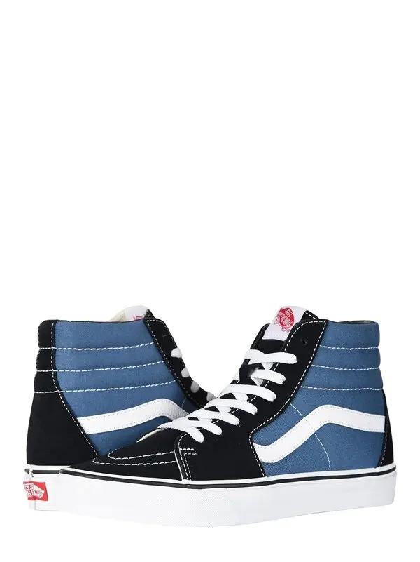VANS Sk8-hi High Top Lace Up Sneakers - Navy