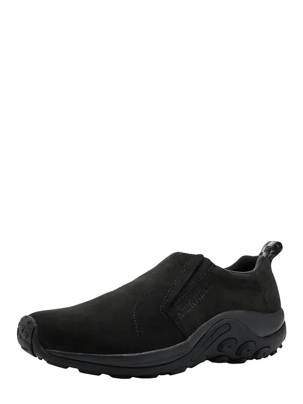 Merrell Jungle Moc Nubuck Slip-on Shoes - Black