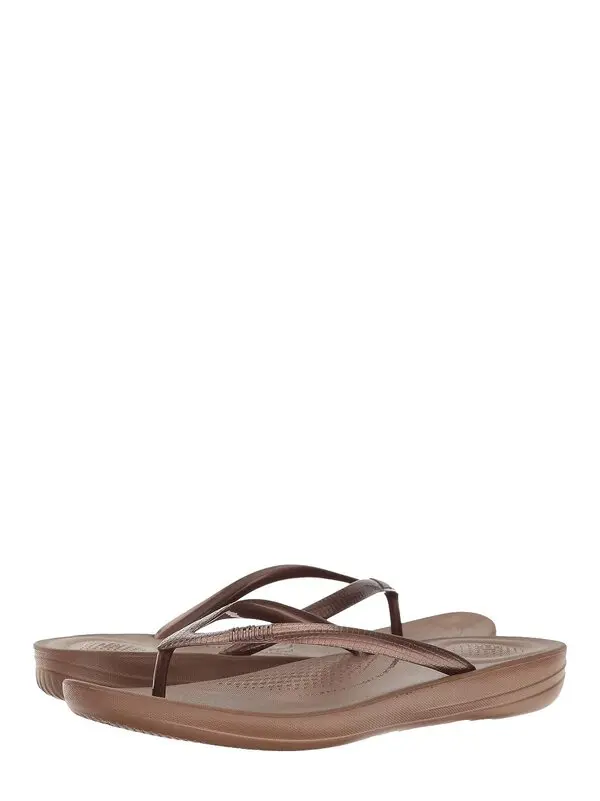 Fitflop Iqushion Ergonomic Flip-flop Sandals - Bronze