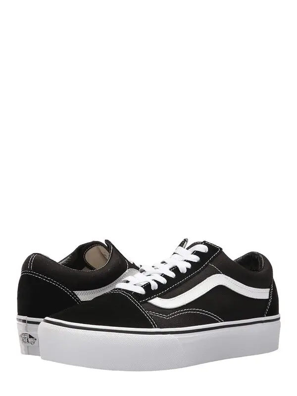 VANS Old Skool Platform Skate Shoes - Black
