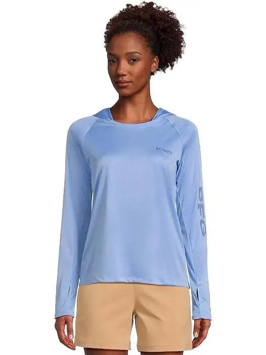 Columbia Tidal Tee Hoodie With Upf 50 Protection - Blue